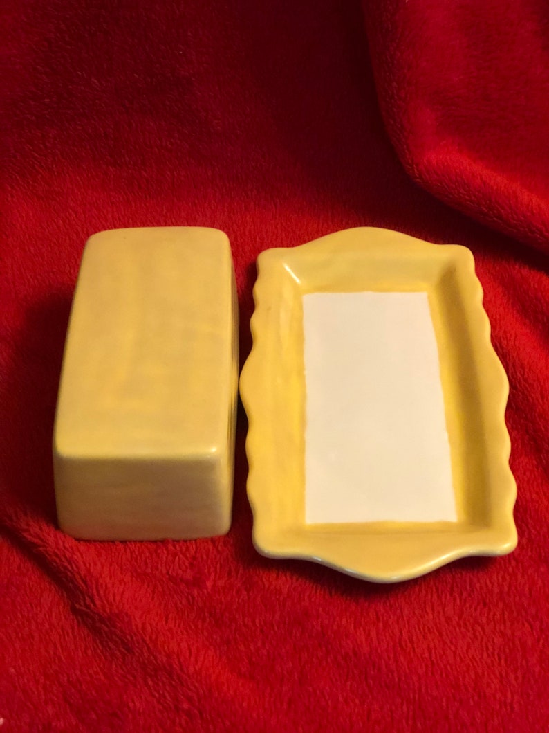 Glazed Ceramic Vintage Butter Dish - Etsy