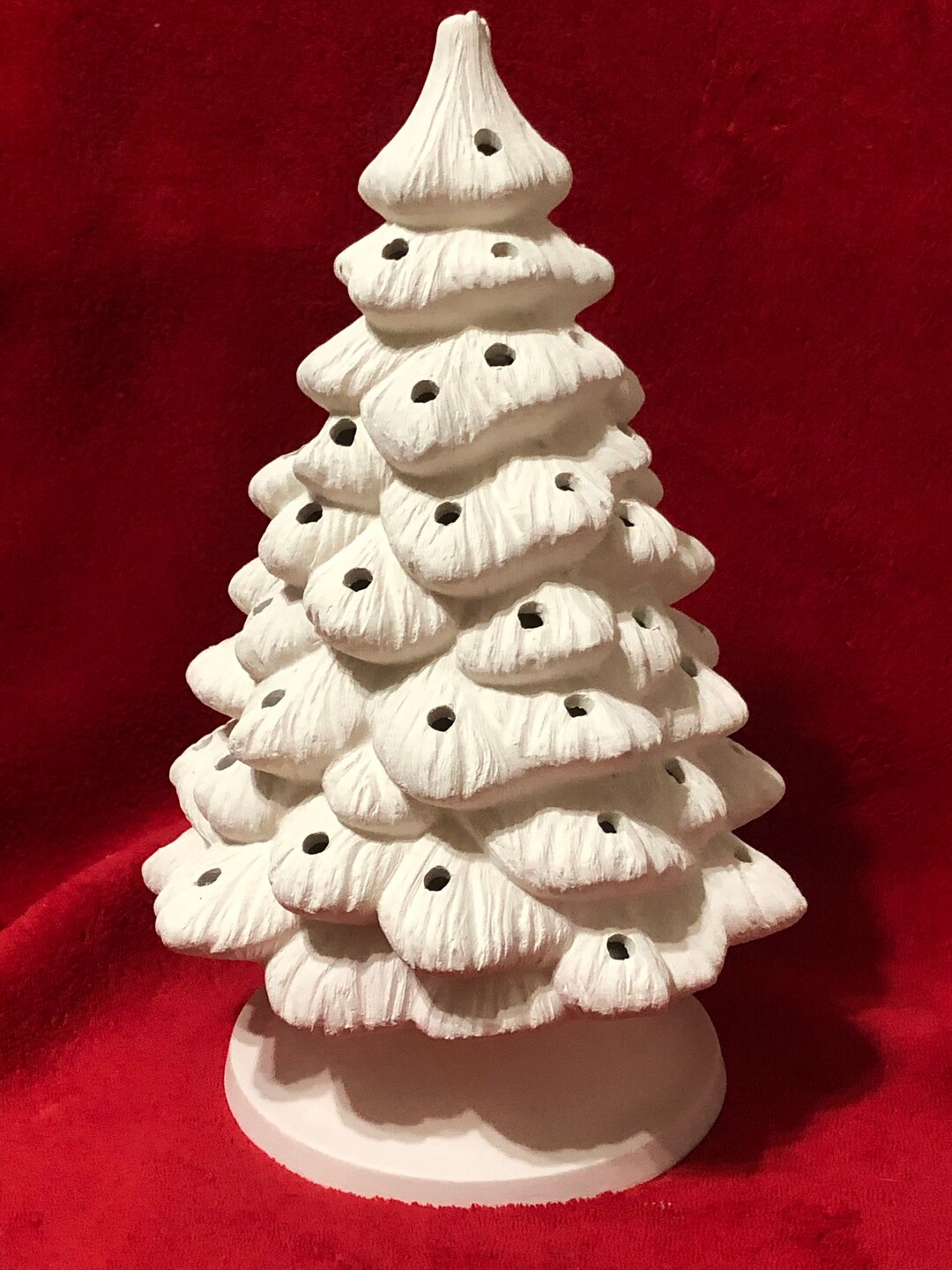 Handcrafted DIY Ceramic Bisque Christmas Tree: Ready-to-paint, 10" - Etsy