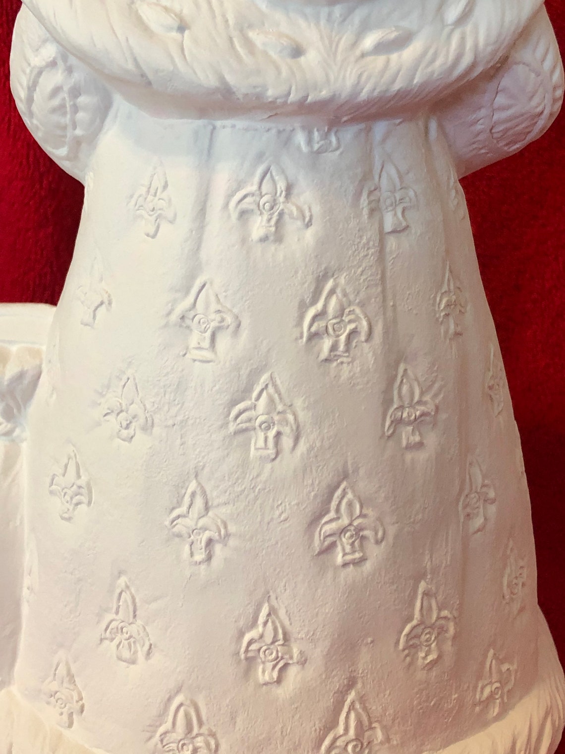 Ceramic Royal Renaissance Santa in Bisque Ready to Paint | Etsy