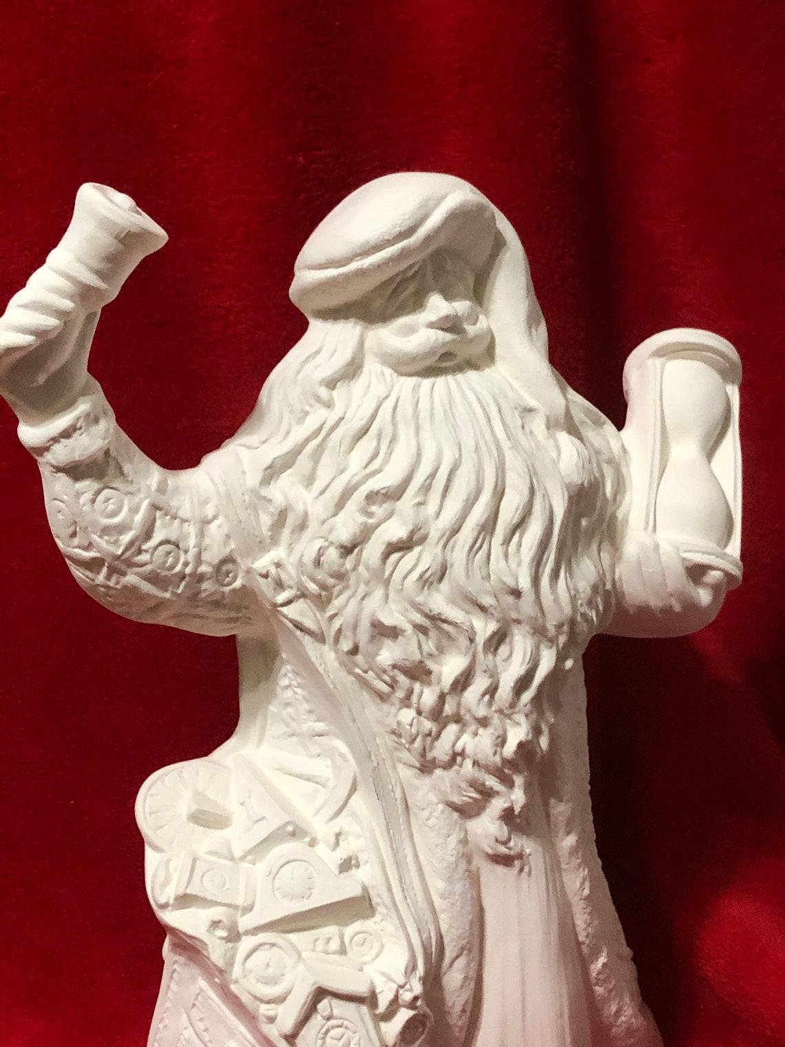 Father Time Santa Ceramic Bisque Ready to Paint by | Etsy