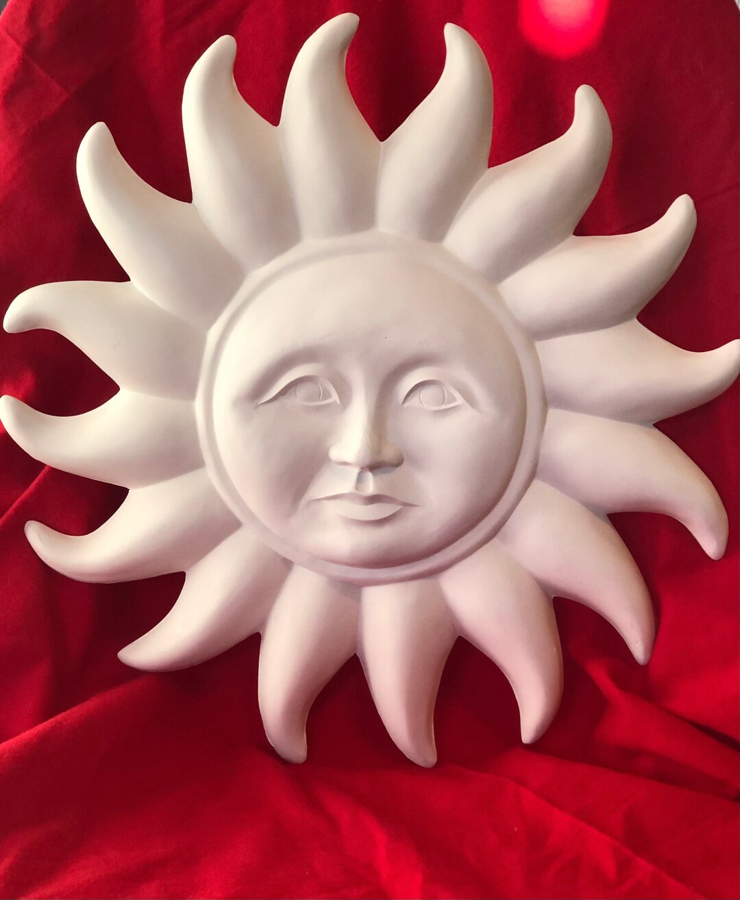 Rare Sun With Face Wall Hanging in Ceramic Bisque Ready to Paint by ...