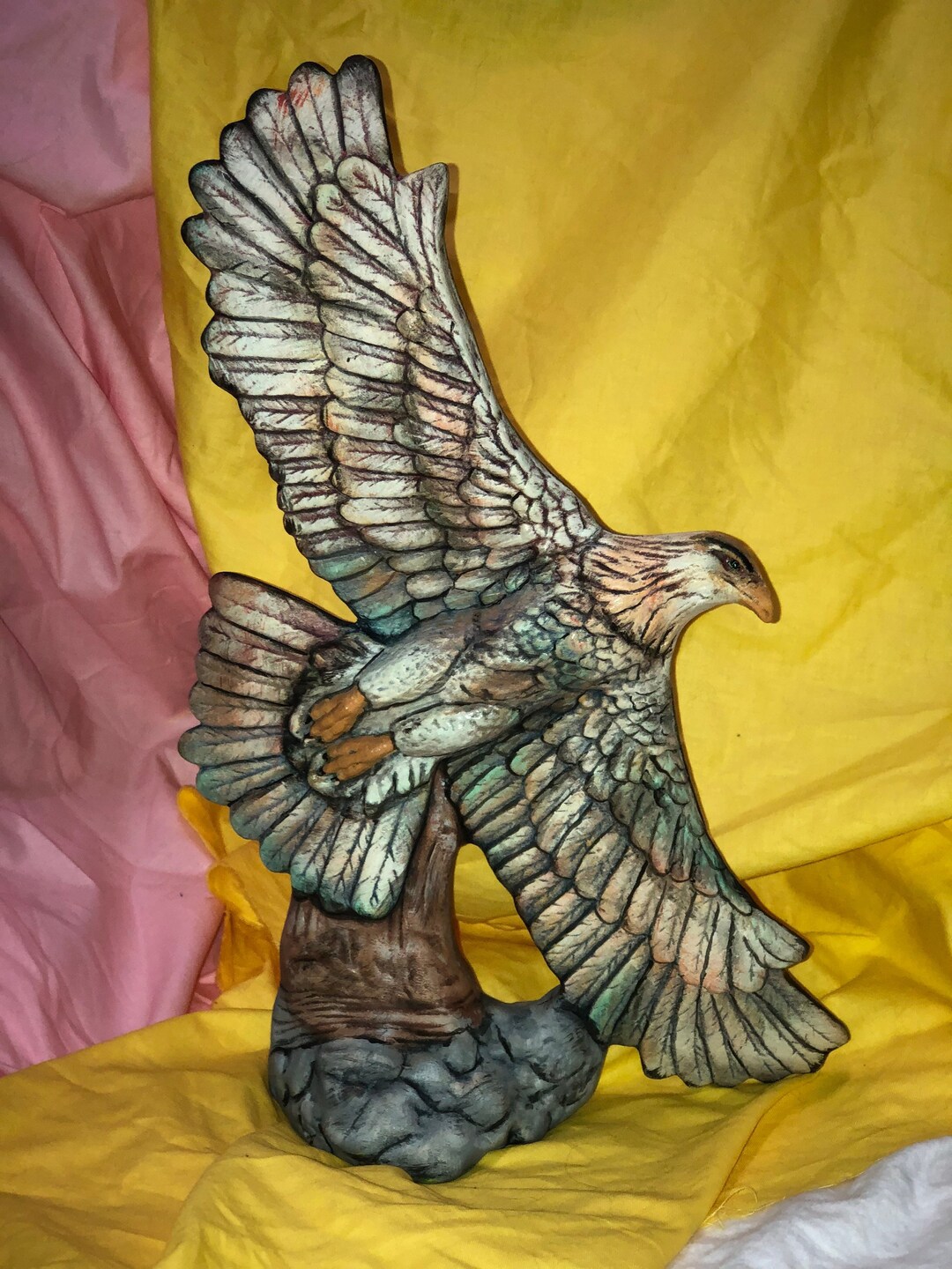 Handcrafted Ceramic Eagle Sculpture - Nature Art Decor for Collectors ...