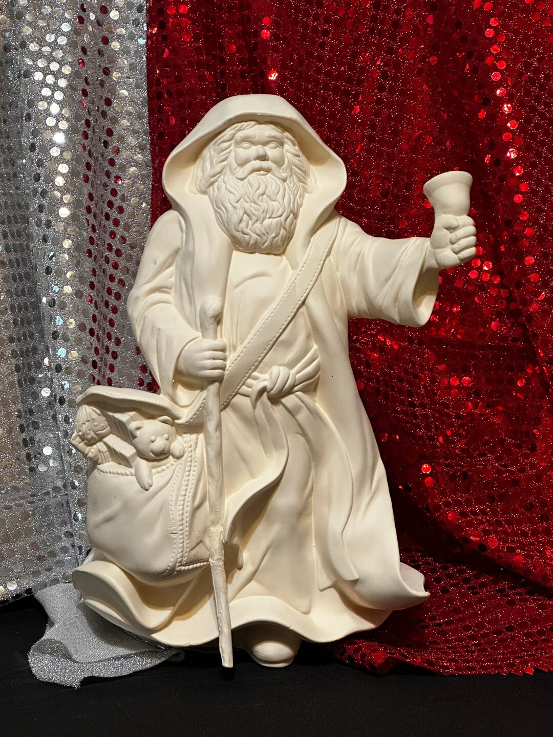 Atlantic Molds Santa Claus in Ceramic Bisque Ready to Paint by ...
