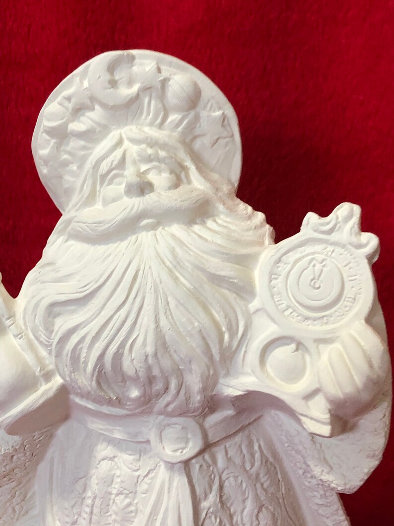Father Time Santa Claus Ceramic Bisque Ready to Paint - Etsy