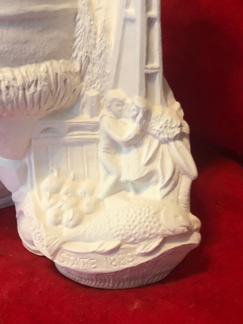 Rare Gare Molds Washington State Santa in Ceramic Bisque Ready - Etsy