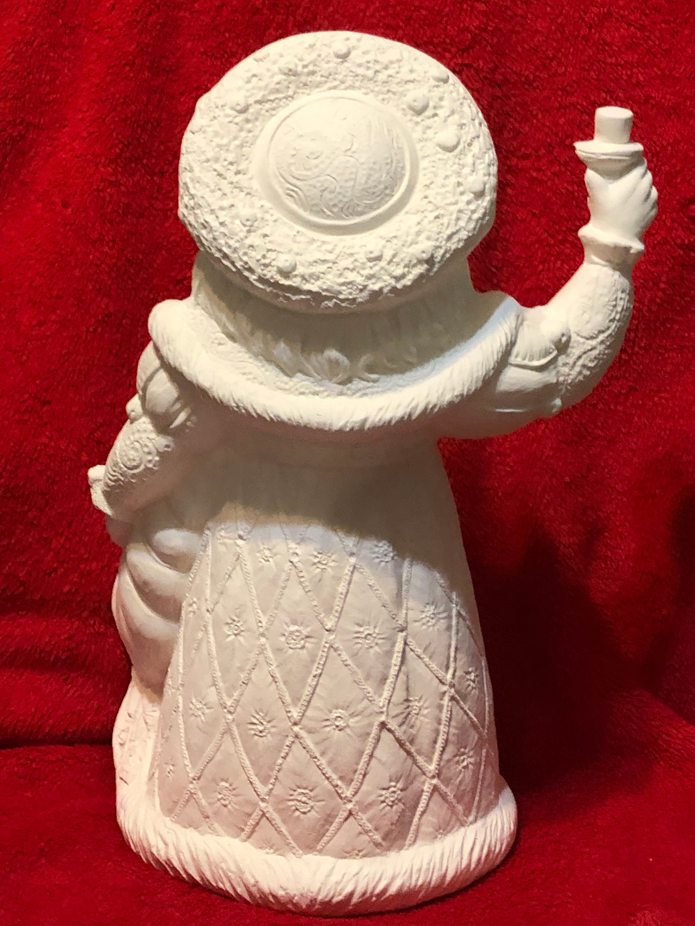Rare Gare Ceramic Cornucopia Santa in Bisque Ready to Paint - Etsy UK