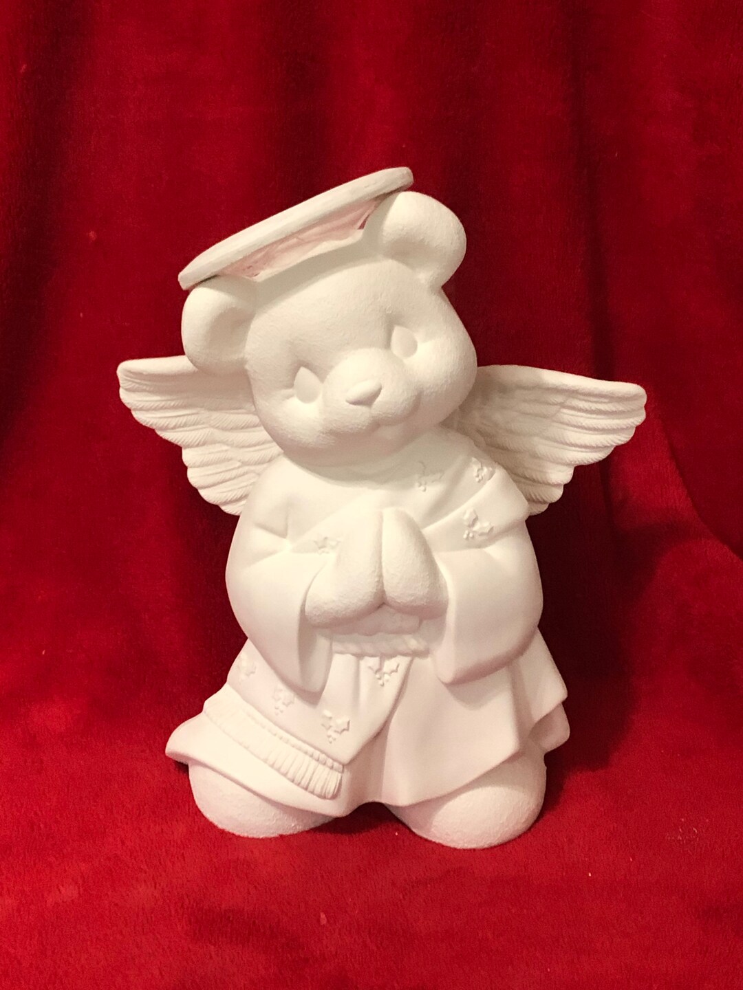 Clay Magic's Male Angel Bear in Ceramic Bisque Ready to - Etsy