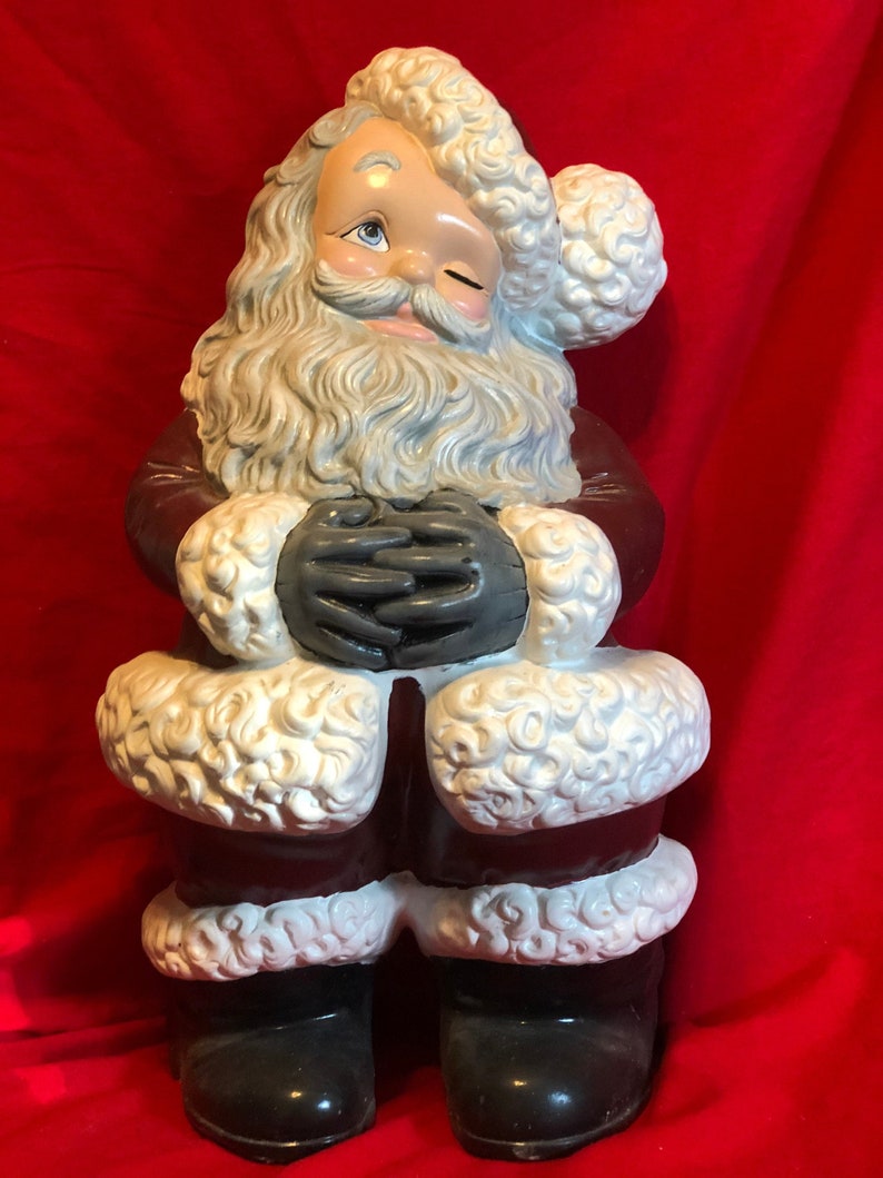 Rare Large Dry Brushed Ceramic Santa Claus by Jmdceramicsart - Etsy