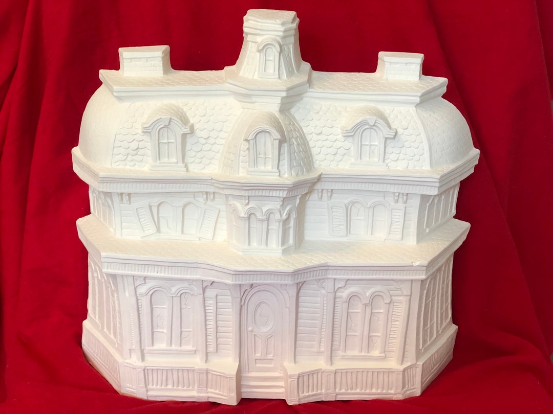 Vintage Byron Molds Ceramic Haunted House Bisque - Ready to Paint - Etsy