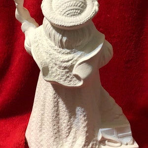 Vintage Ceramic Bell Ringing Santa in Bisque Ready to Paint - Etsy