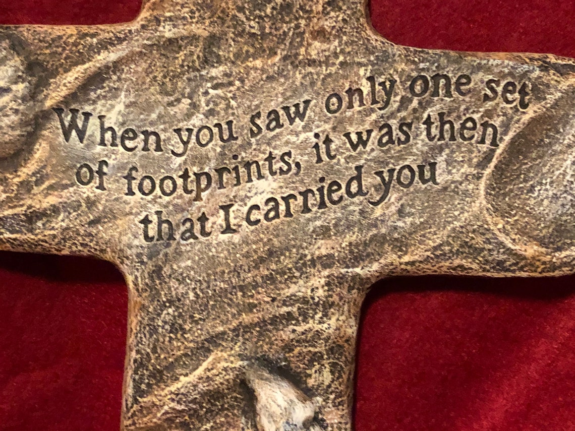 Footprints Cross Dry Brushed Using Mayco Softee Stains - Etsy