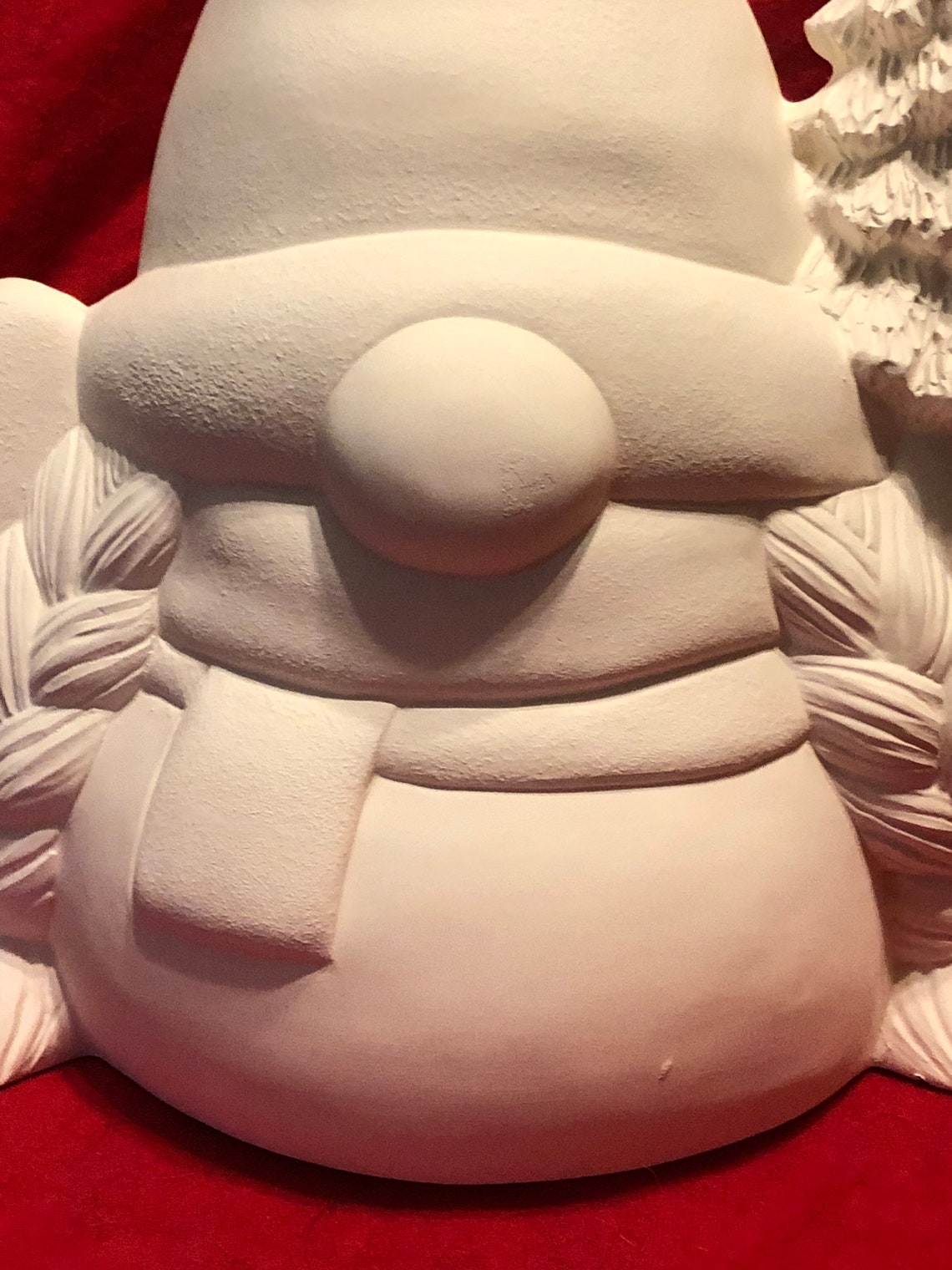 Ceramic Christmas Female Gnome Tree Without Holes for Light in | Etsy