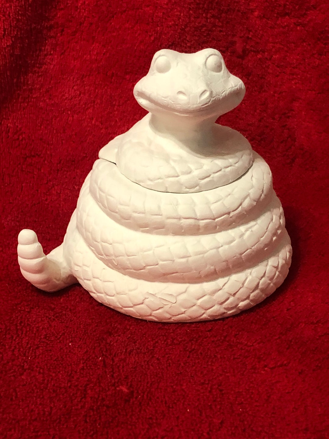 Cute Snake Box in Ceramic Bisque Ready to Paint - Etsy UK