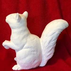 Ceramic Squirrel With Acorn in Bisque Ready to Paint - Etsy