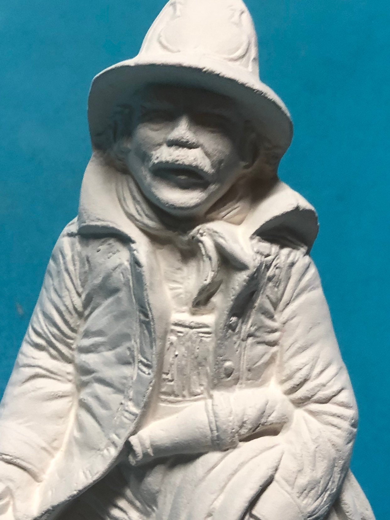 Vintage Fireman Ceramic Bisque