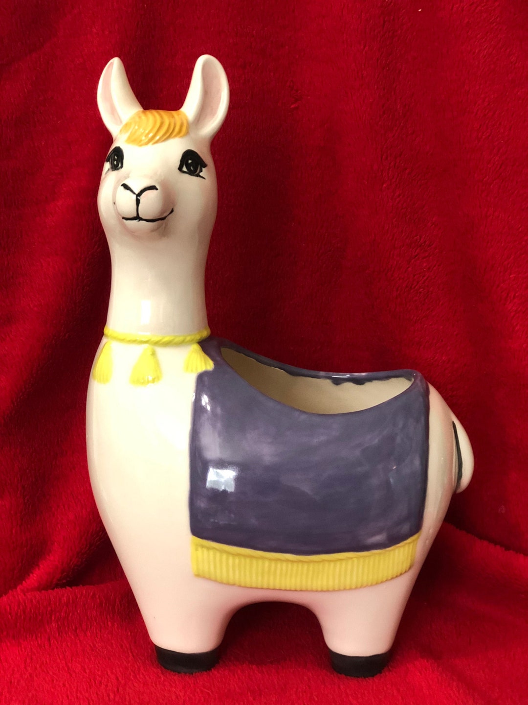 Ceramic Glazed Llama - Etsy