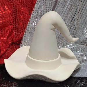 DIY Ceramic Witch Hat Figurine: Ready-to-paint Halloween Decor (8x10 ...