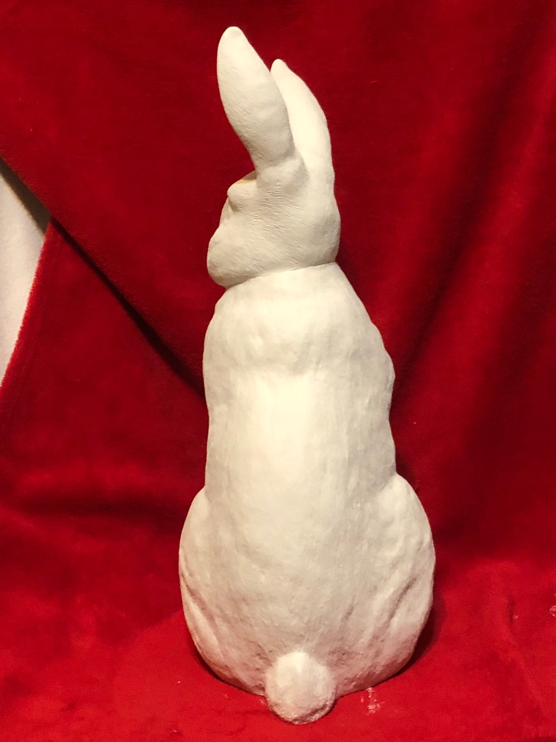 Duncan Molds Life Size Standing Rabbit in Ceramic Bisque Ready to Paint ...