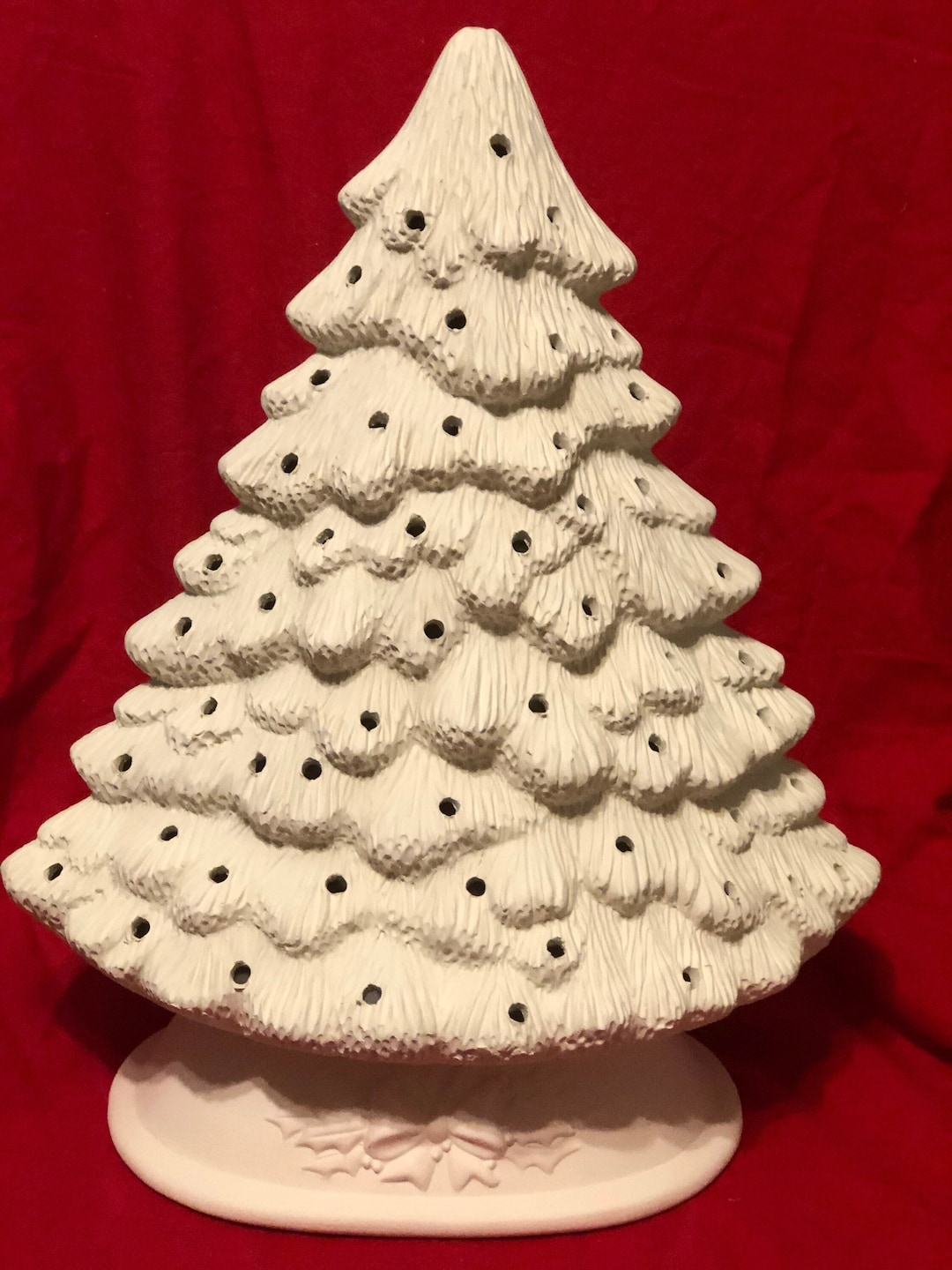 DIY Ceramic Bisque Christmas Tree: Handcrafted Ready to Paint (15" X 12 ...