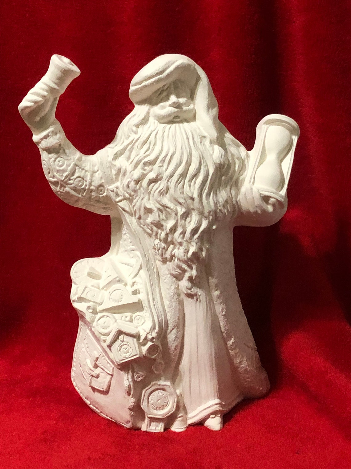 Father Time Santa Ceramic Bisque Ready to Paint by - Etsy