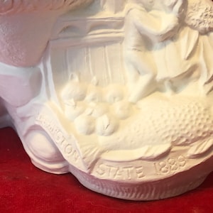 Rare Gare Molds Washington State Santa in Ceramic Bisque Ready - Etsy