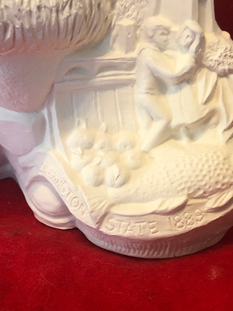 Rare Gare Molds Washington State Santa in Ceramic Bisque Ready - Etsy