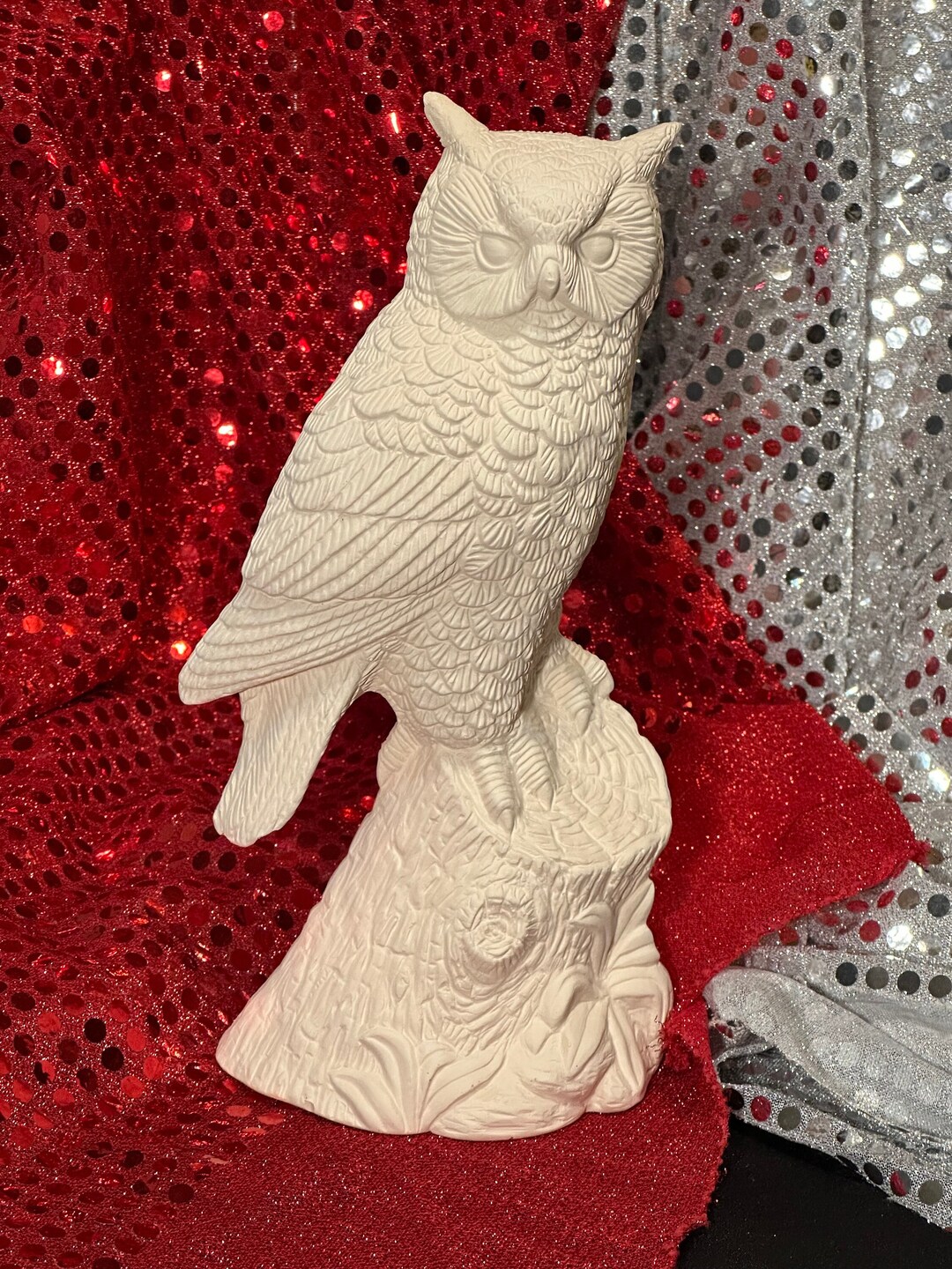 DIY Ceramic Bisque Owl - Etsy - DIY Owl Sculpture - Handcrafted Ceramic ...