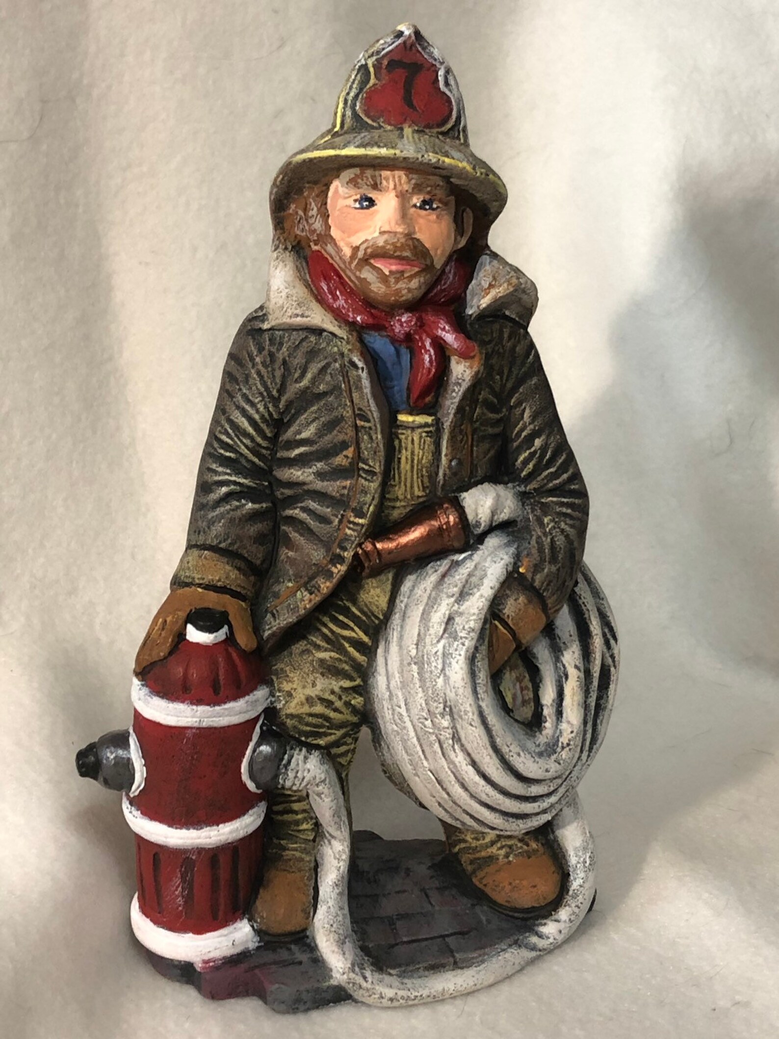 Vintage Fireman Ceramic Art - Etsy