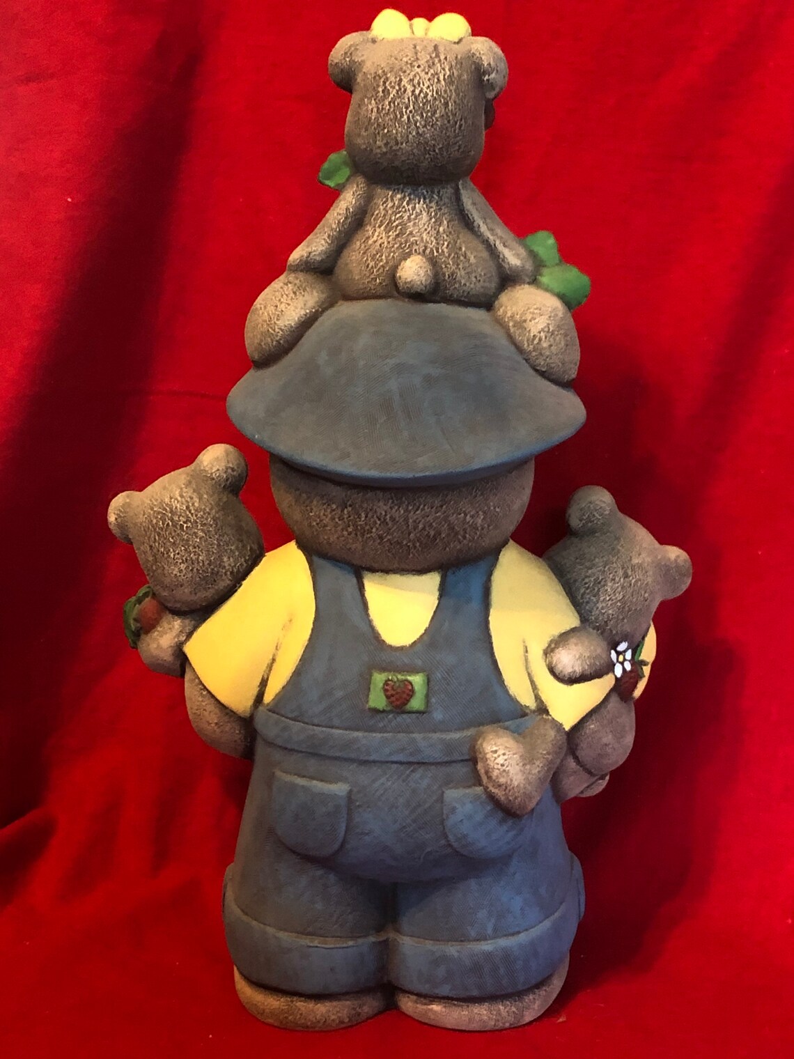 Clay Magic's Dry Brushed Ceramic Male Strawberry Bear - Etsy