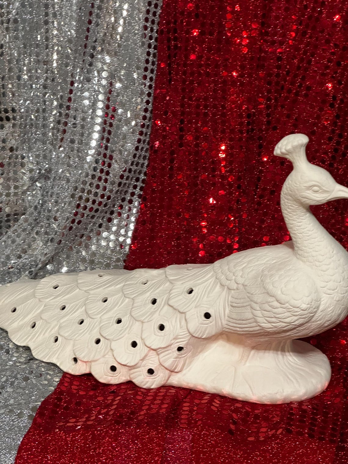 DIY Ceramic Peacock Figurine: Ready-to-paint Bisqueware Sculpture ...