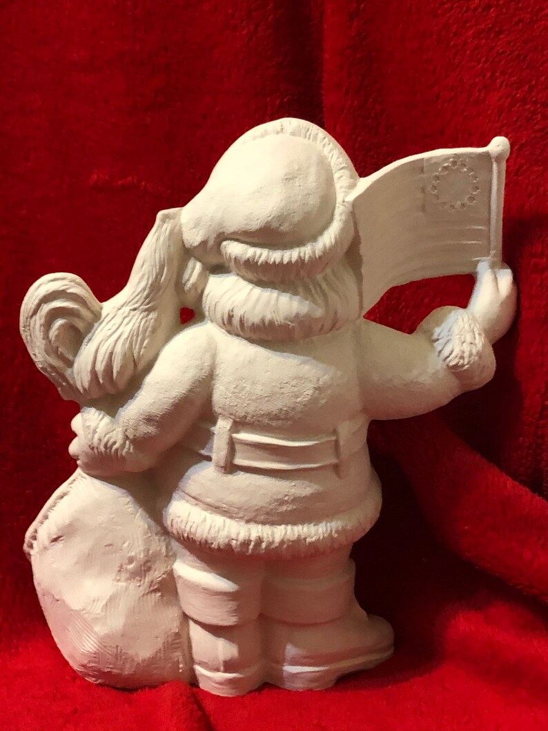 Ceramic Gare Delaware Santa in Bisque Ready to Paint - Etsy