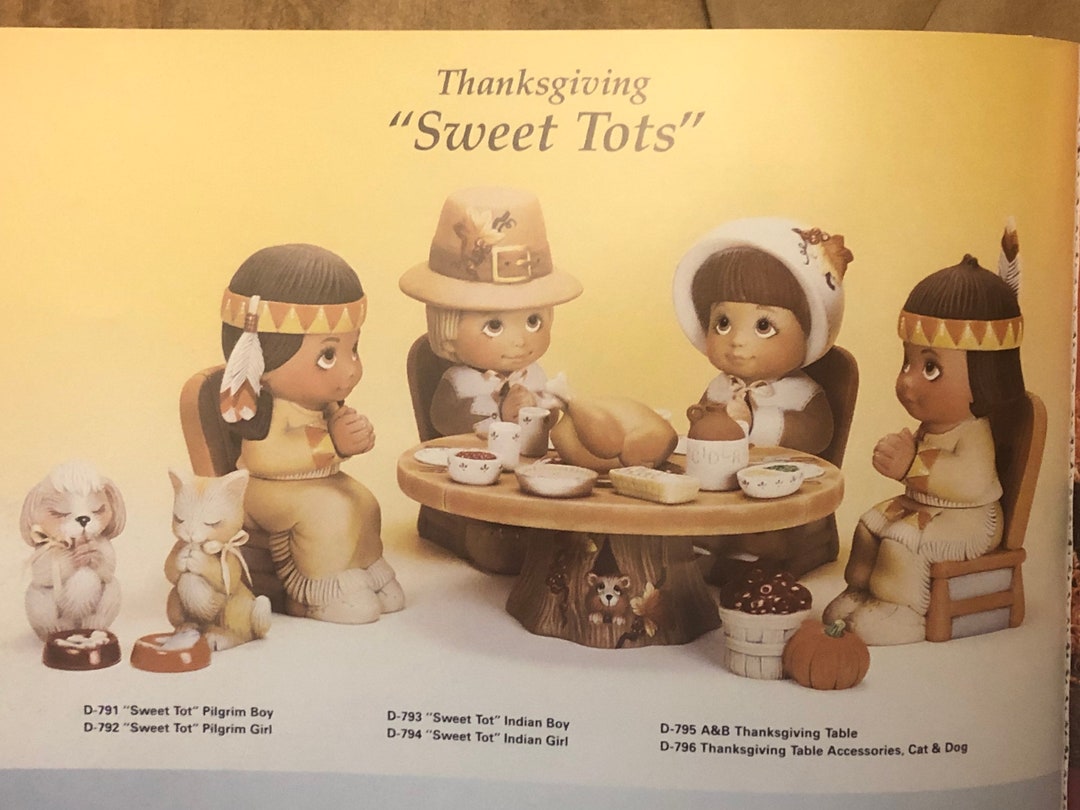 21 Piece Pilgrim Figurine Set - Thanksgiving Tabletop Decor - Donas ...