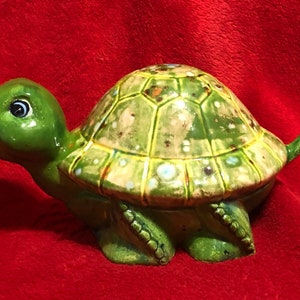 One of a Kind Glazed Ceramic Turtle - Etsy