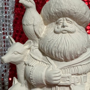 Handmade Gare Northwest Santa in Ceramic Bisque Ready to Paint by ...