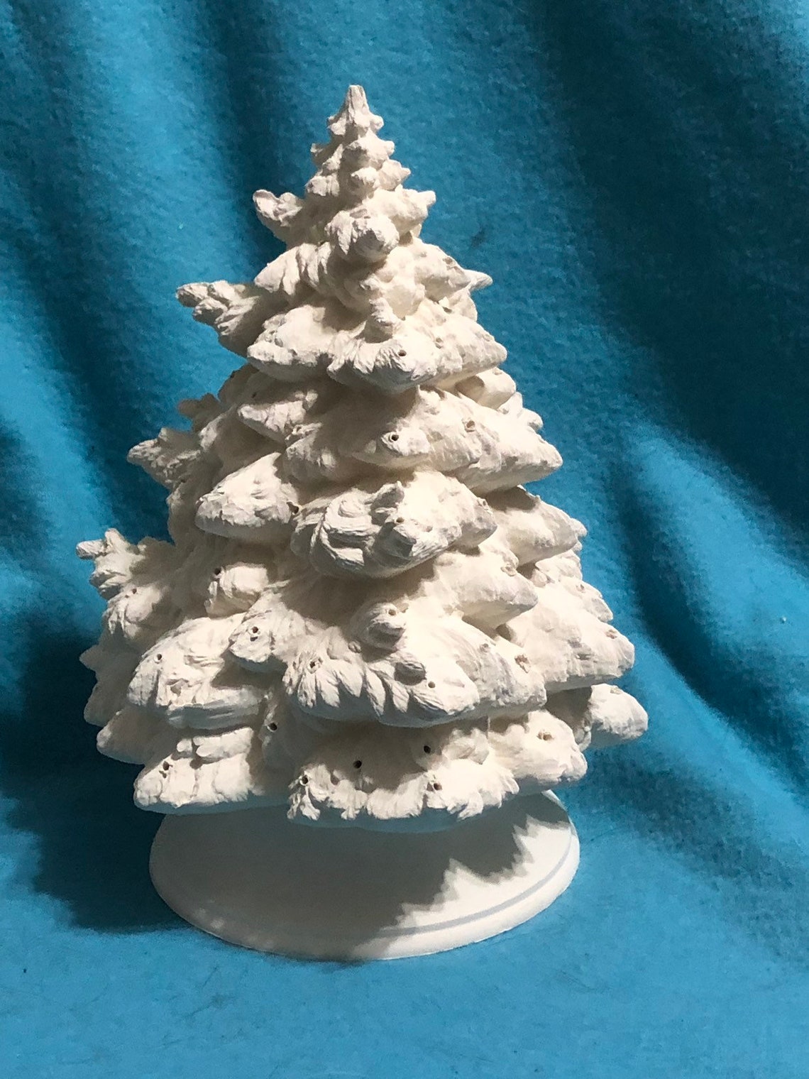 Small Frazier Fir Christmas Tree with Base Ceramic bisque | Etsy