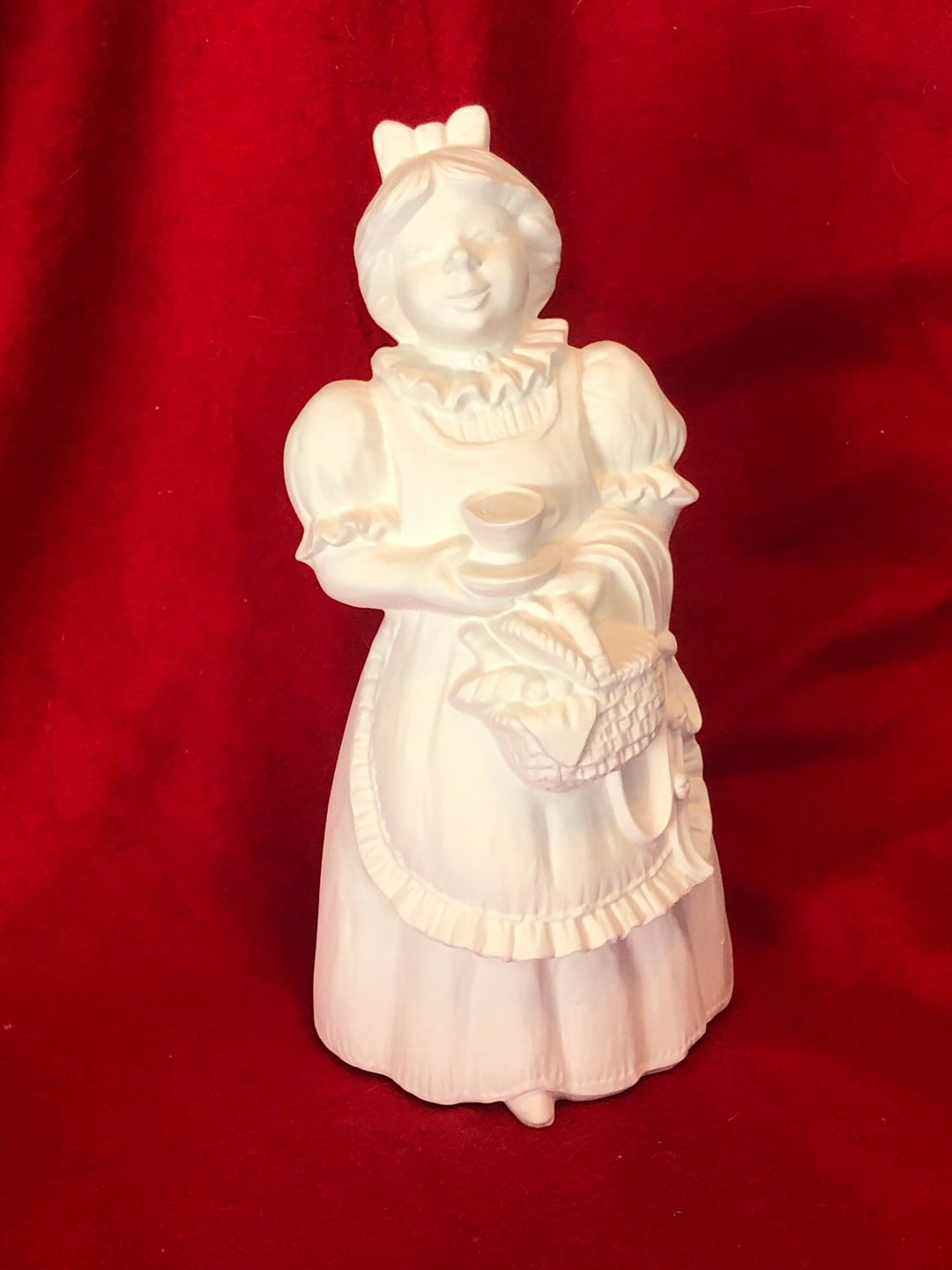 DIY Ceramic Bisque Lady Claus: Xmas Tabletop Sculpture - Etsy