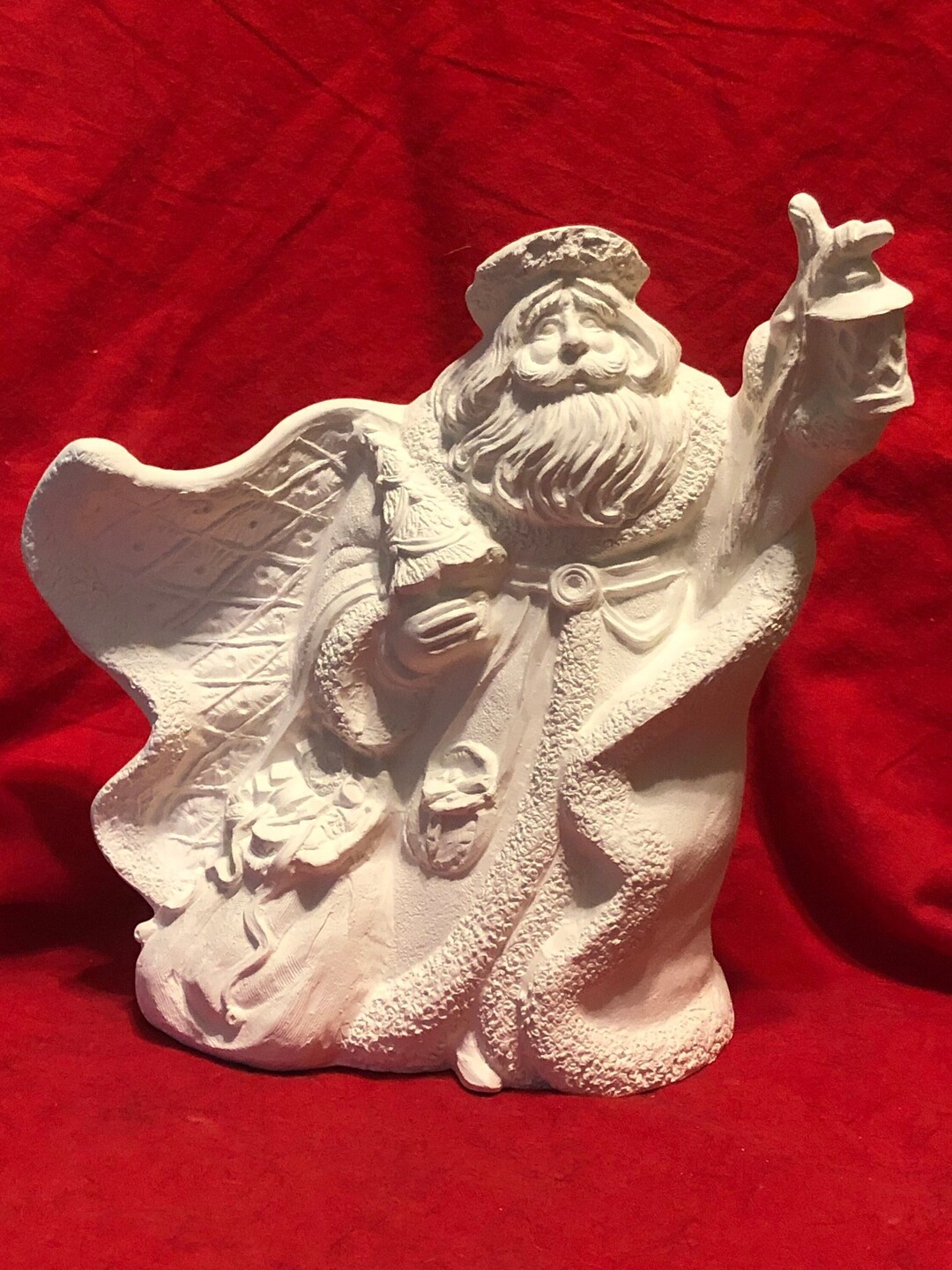 Rare Gare Molds Winter Winds Santa: Handmade Ceramic Bisque - Etsy