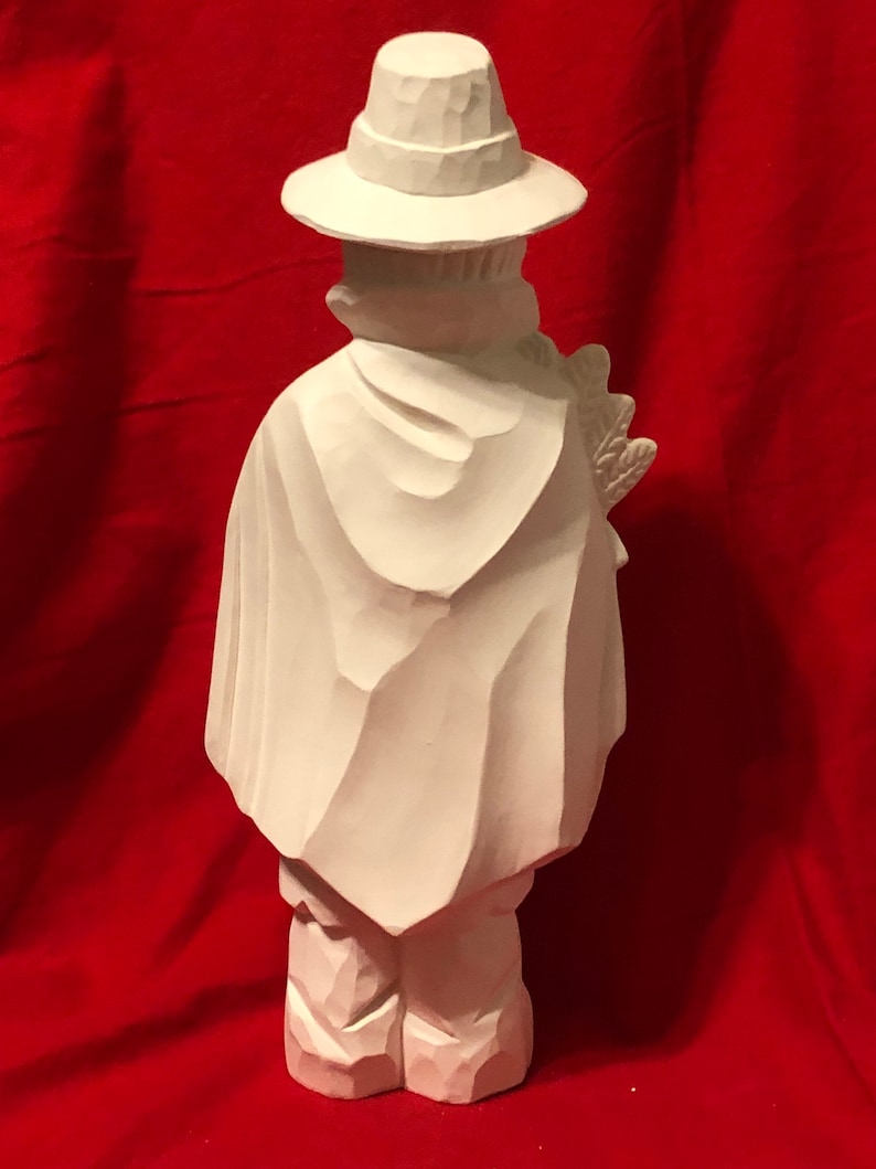 Clay Magic's Hammered Male Pilgrim in Ceramic Bisque Ready to Paint - Etsy