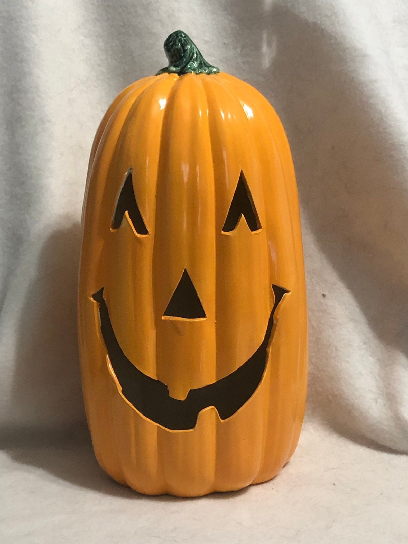 Halloween Glazed Ceramic Pumpkin by Jmdceramicsart - Etsy