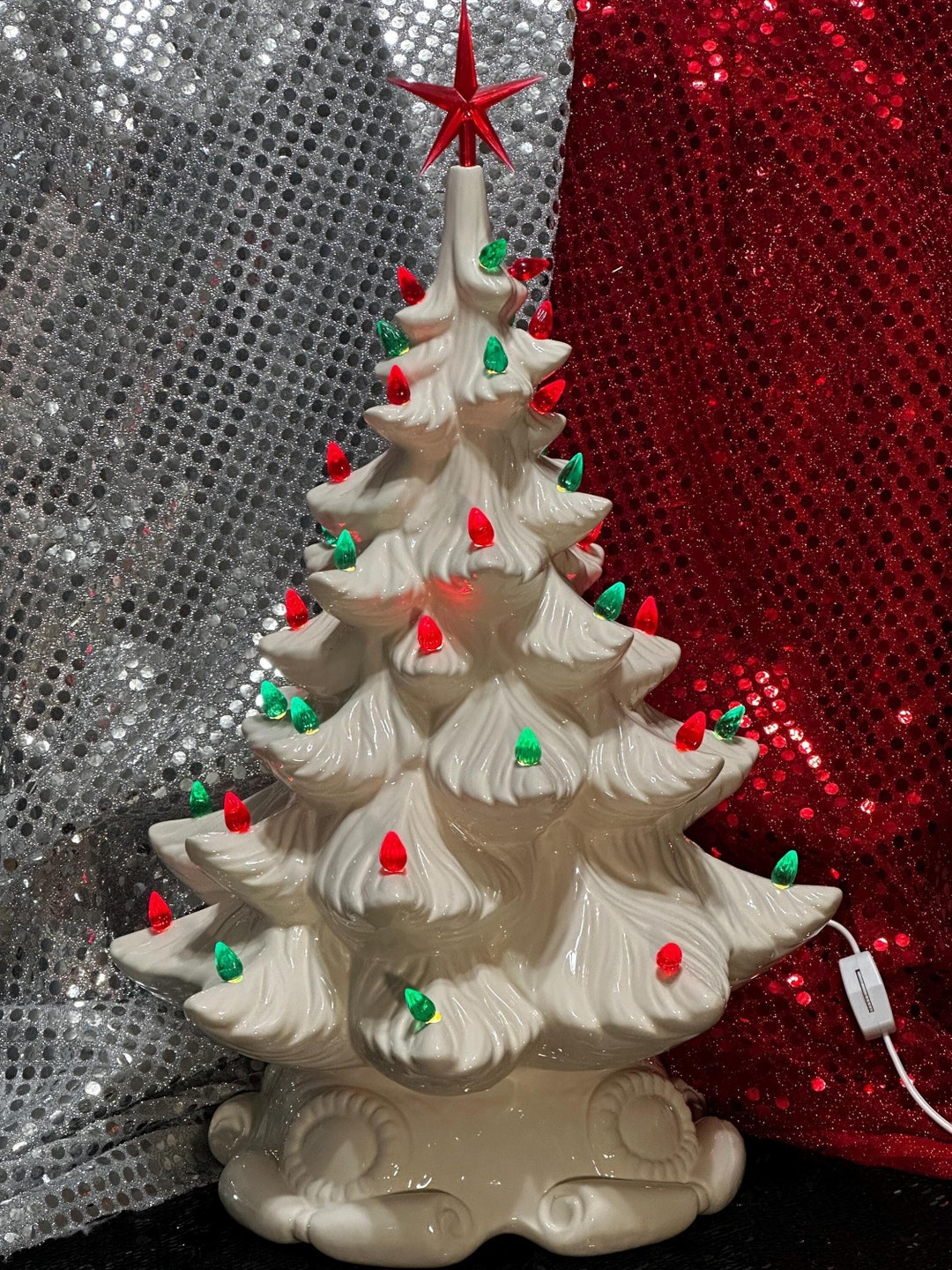 Handmade Ceramic Christmas Tree With Lights: Festive Holiday Decor - Etsy