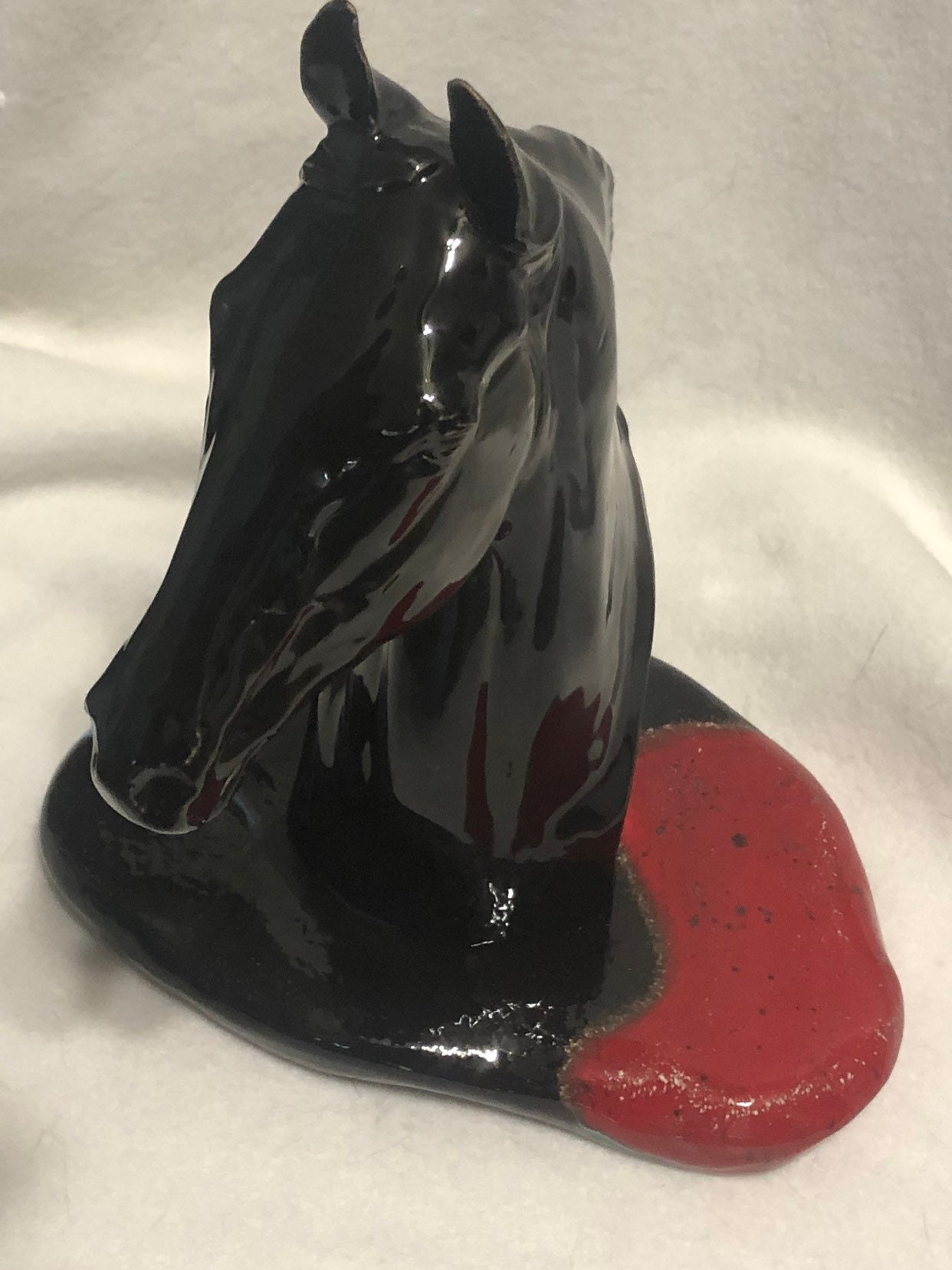 Glazed Morgan Horse with Base | Etsy