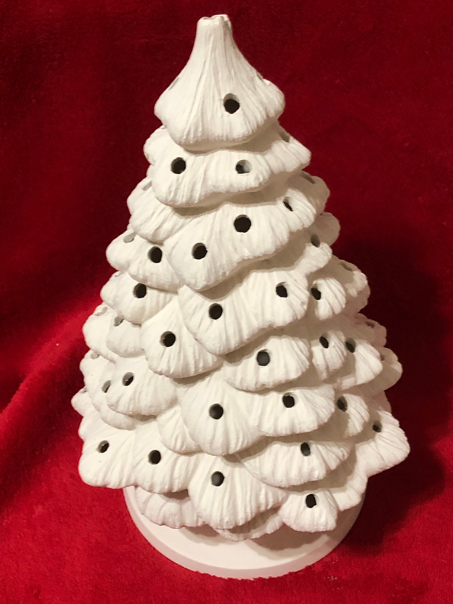 Handcrafted DIY Ceramic Bisque Christmas Tree: Ready-to-paint, 10" - Etsy