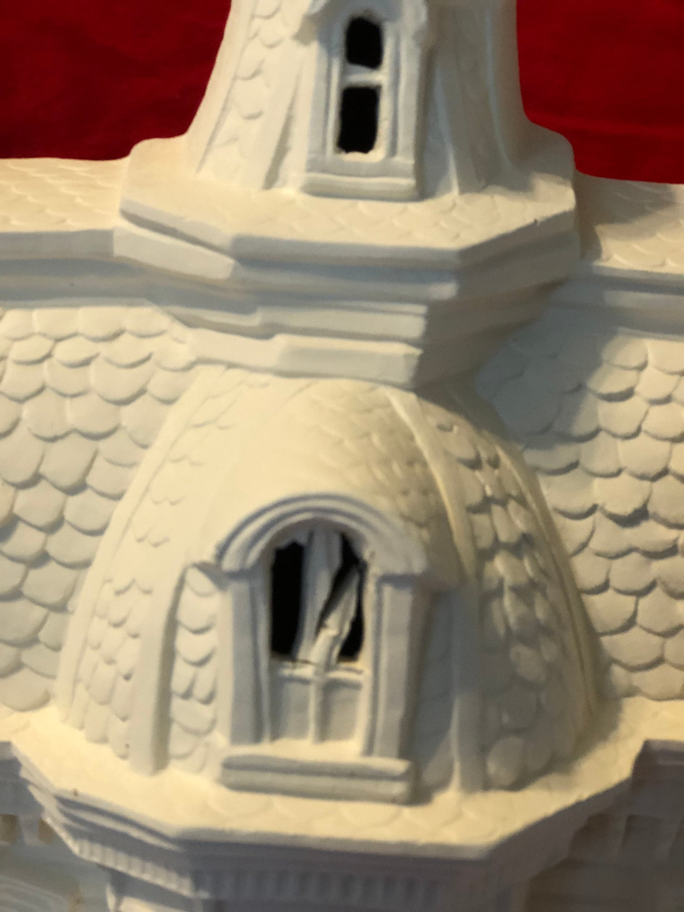 Vintage and Rare Byron Molds Haunted House with cut outs and base for ...