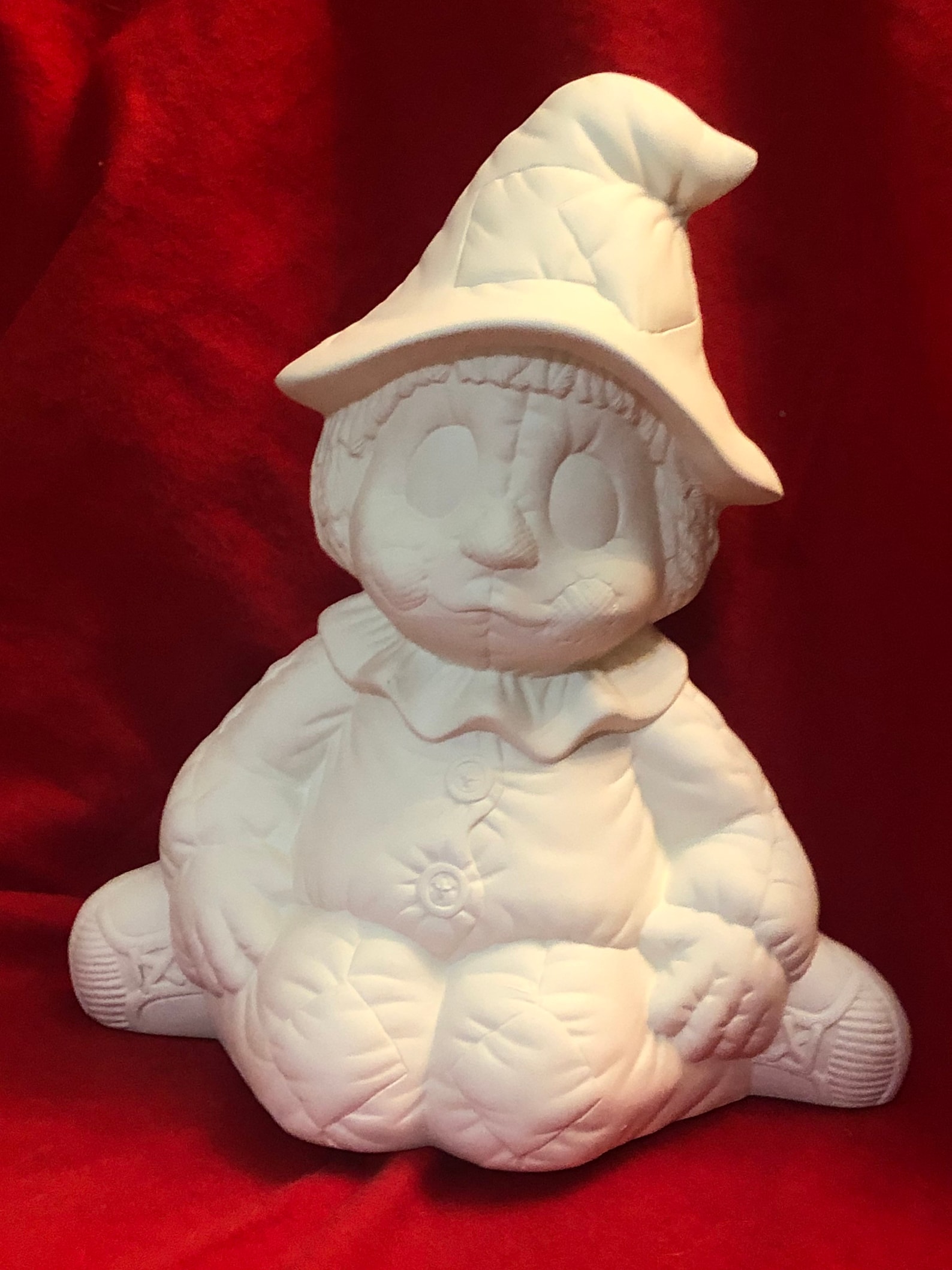 Ceramic Scarecrow in Bisque Ready to Paint by Jmdceramicsart - Etsy