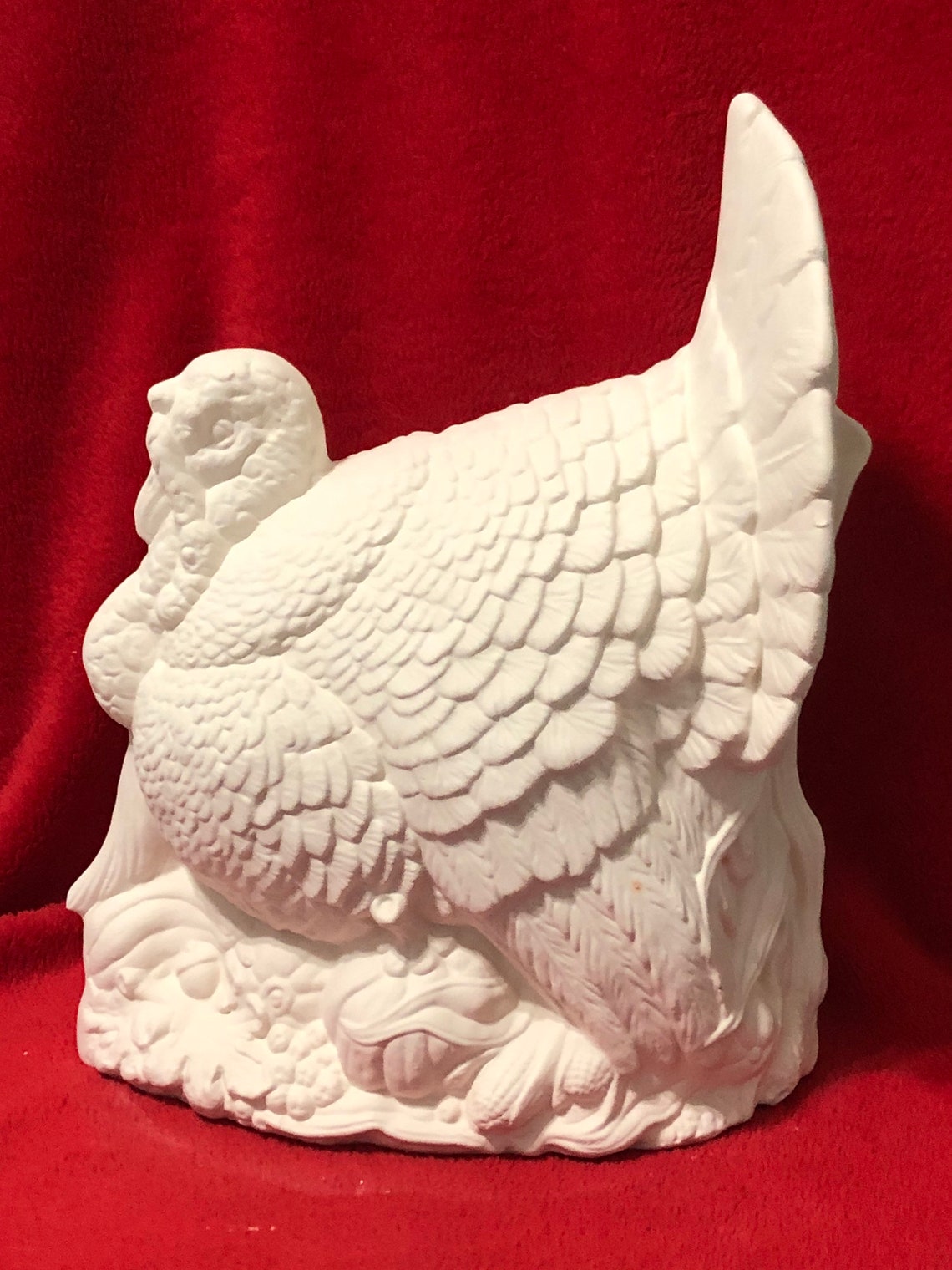 Medium Thanksgiving Ceramic Turkey Bisque Ready to Paint - Etsy