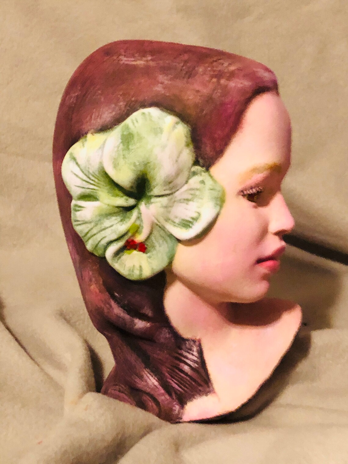 Ceramic Dry Brushed Bust Using Mayco Softee Stains - Etsy