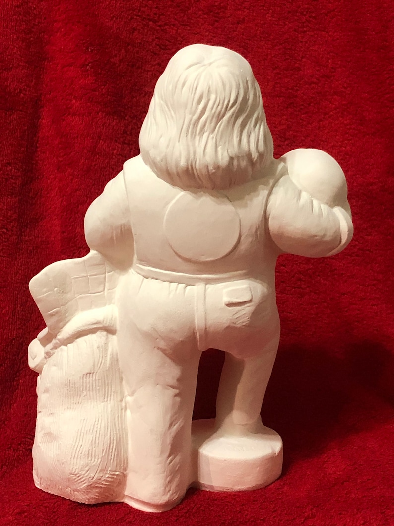 Racing Santa Ceramic Bisque Ready to Paint | Etsy