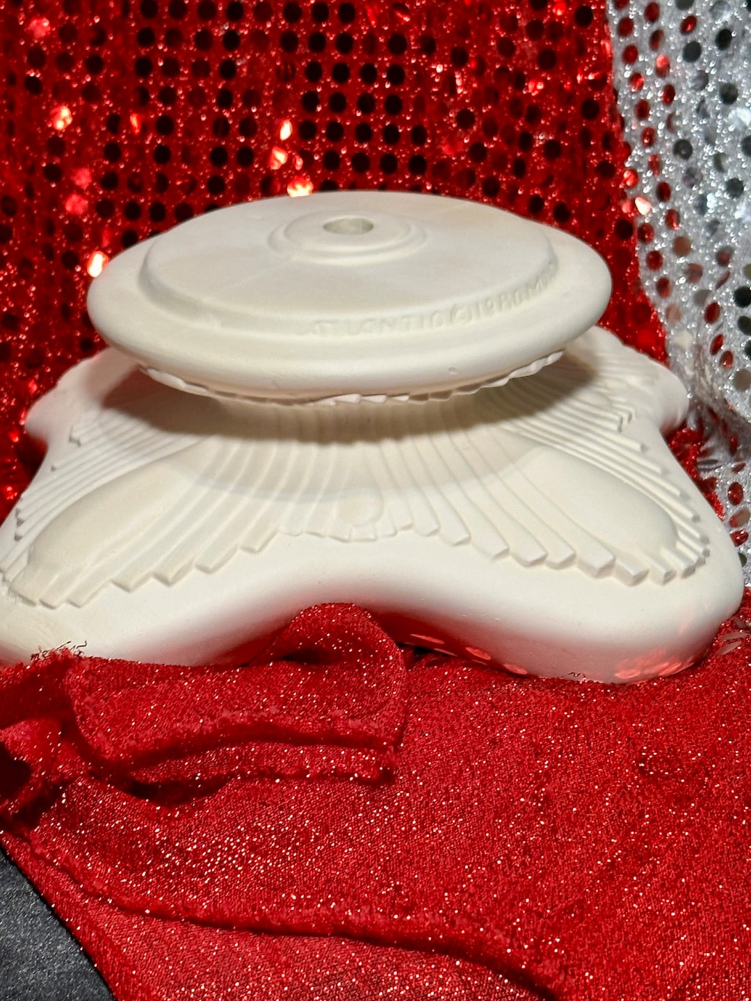 Rare Atlantic Molds Ceramic Bisque Skirt Tree Base - Ready to Paint - Etsy