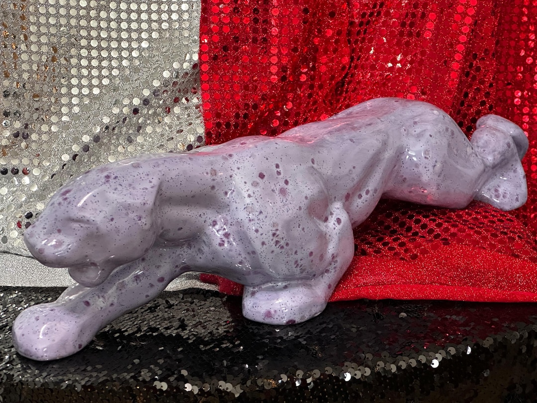 Handcrafted Ceramic Panther Sculpture - Unique Gift for Panther Lover ...