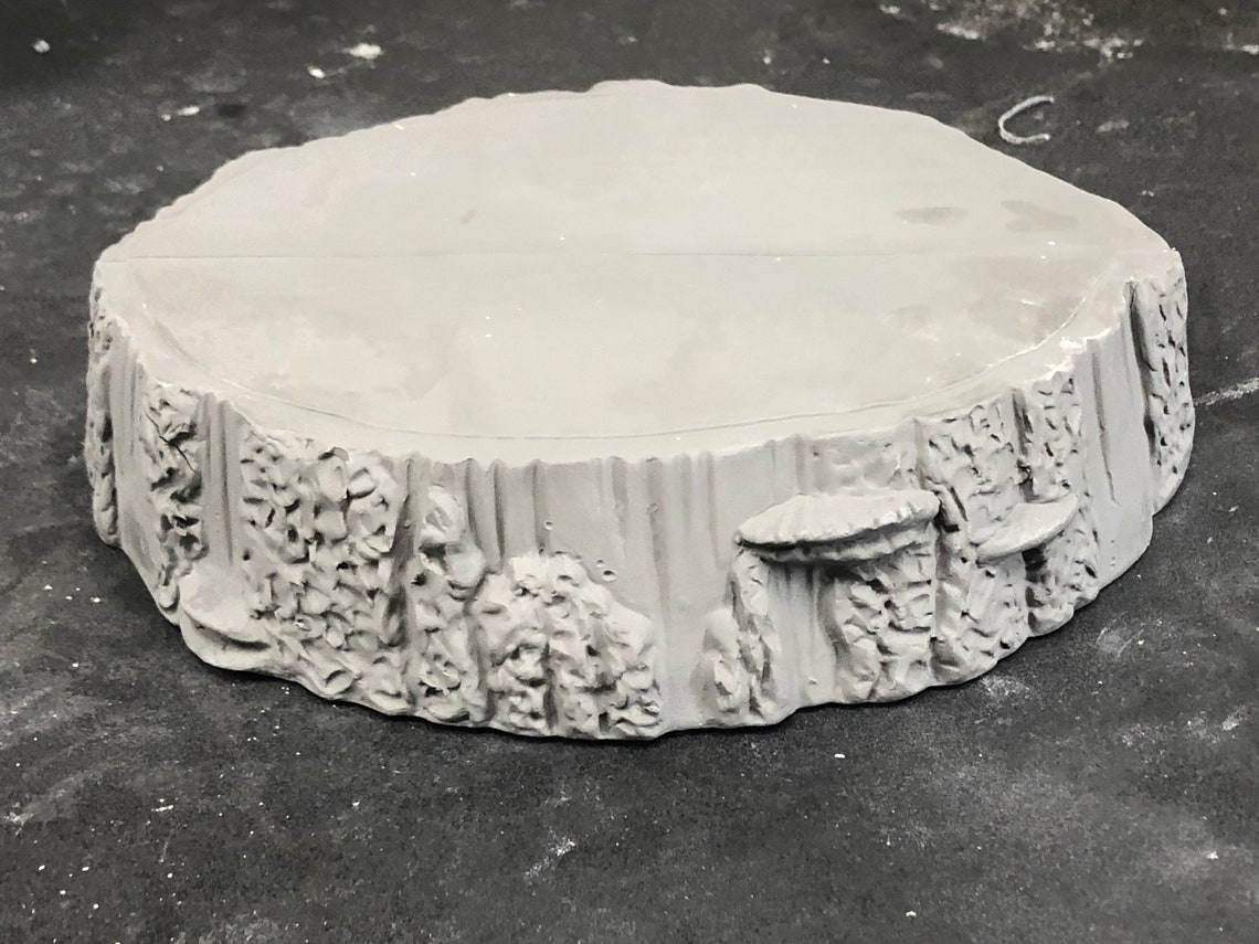 Large Tree Stump Base in Ceramic Bisque Ready to Paint Bisque | Etsy